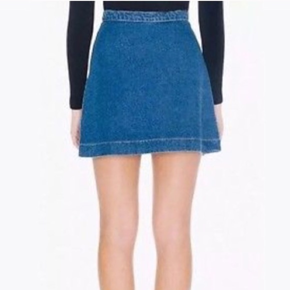 American Apparel | Skirts | New American Apparel Aa Denim Button Front ...